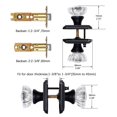 Gldoor Knobs Interior With Lock Vintcrystal For Bedroom Bathroom Matte ...