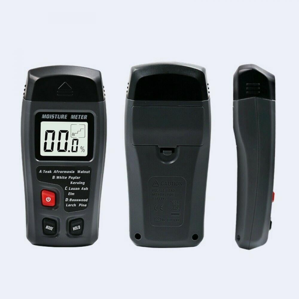 Digital Moisture Meter, LCD Moisture Tester for Wood Moisture Detector ...