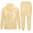 Czhjs Sweatpants Sets For Women Sweatshirt Jogger Pants 2 Piece
