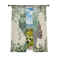 Abstract Sheer Curtains for Living Room Bedroom, Women with Head ...