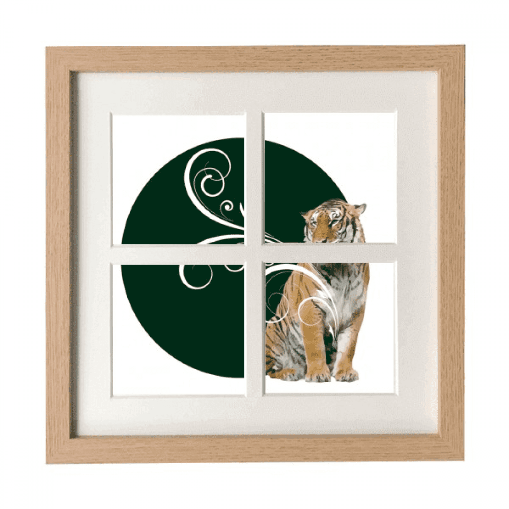 Feline Tigers Fierce Patterns Frame Wall Tabletop Display 4 Openings ...