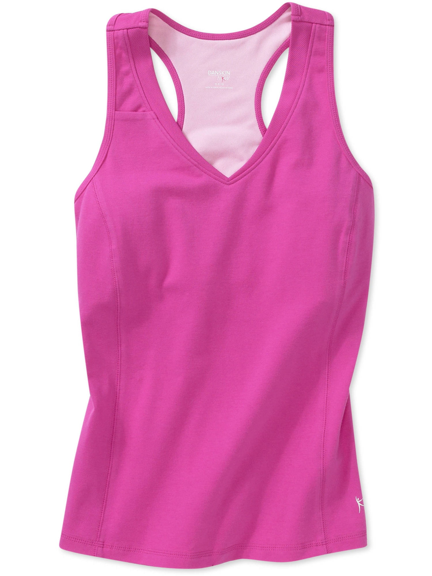 Danskin Now Womens Dri More Core Shelf Bra Racerback Tank