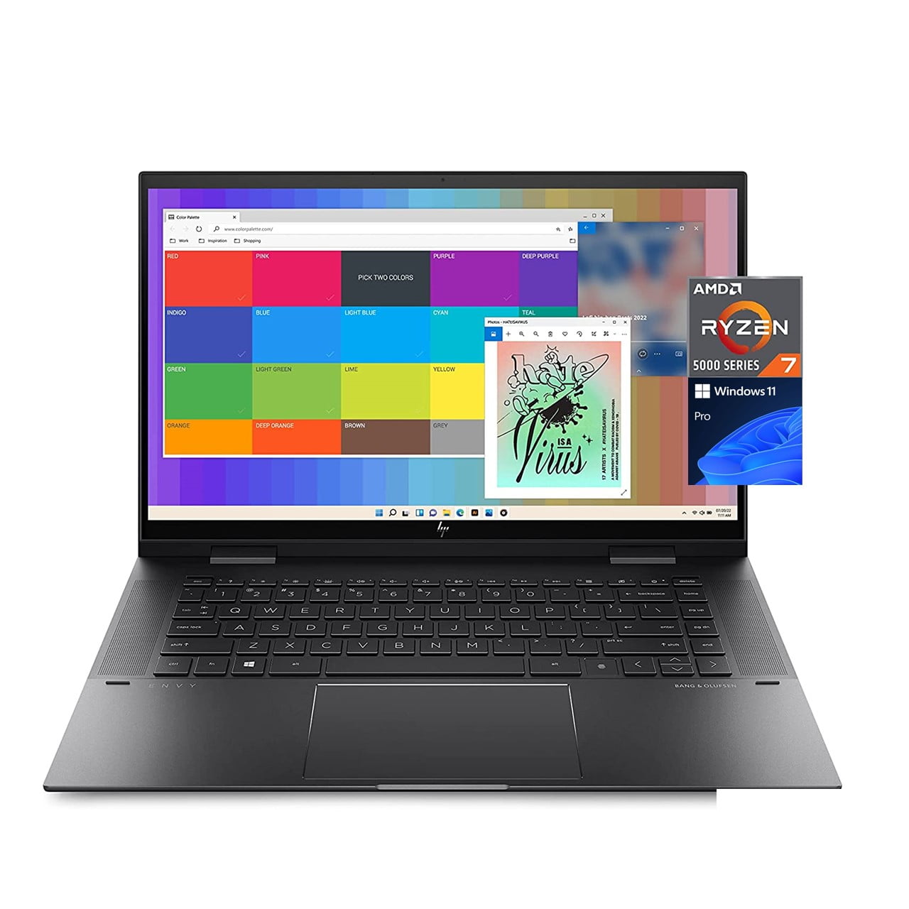 Portátil Convertible HP ENVY X360 Pantalla Táctil FHD de 15 | Walmart ...
