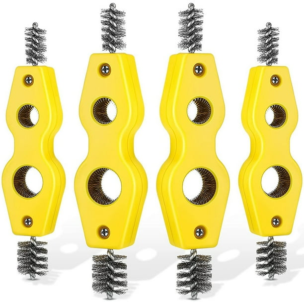 4Pcs Copper Tubing Brush Copper Pipe Cleaner 4 in 1 Pipe Brush Cleans ...