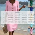 CHUMUD Summer Dresses for Women V-Neck 3/4 Sleeve Midi Dress, Casual ...