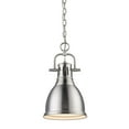 Duncan Small Pendant with Chain in Black with a Matte Black Shade ...
