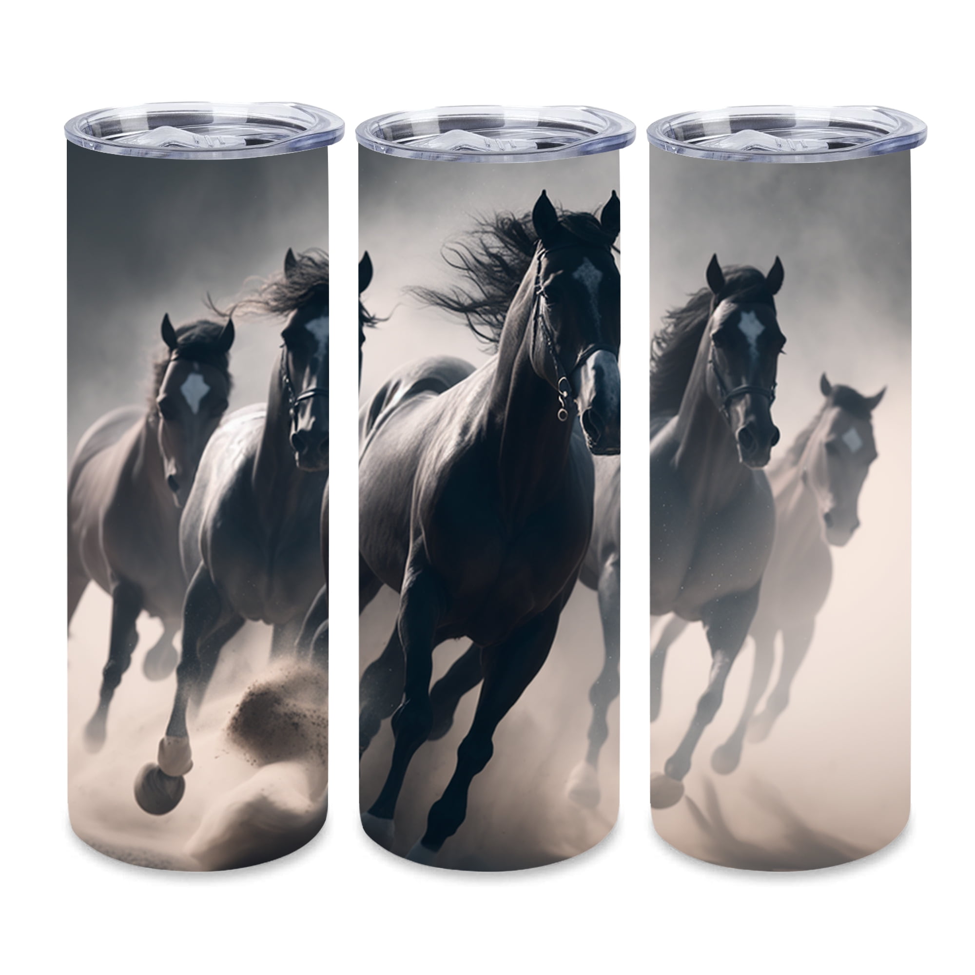 Click here for Waldeal Horses Skinny Tumbler With Lid  Stainless... prices