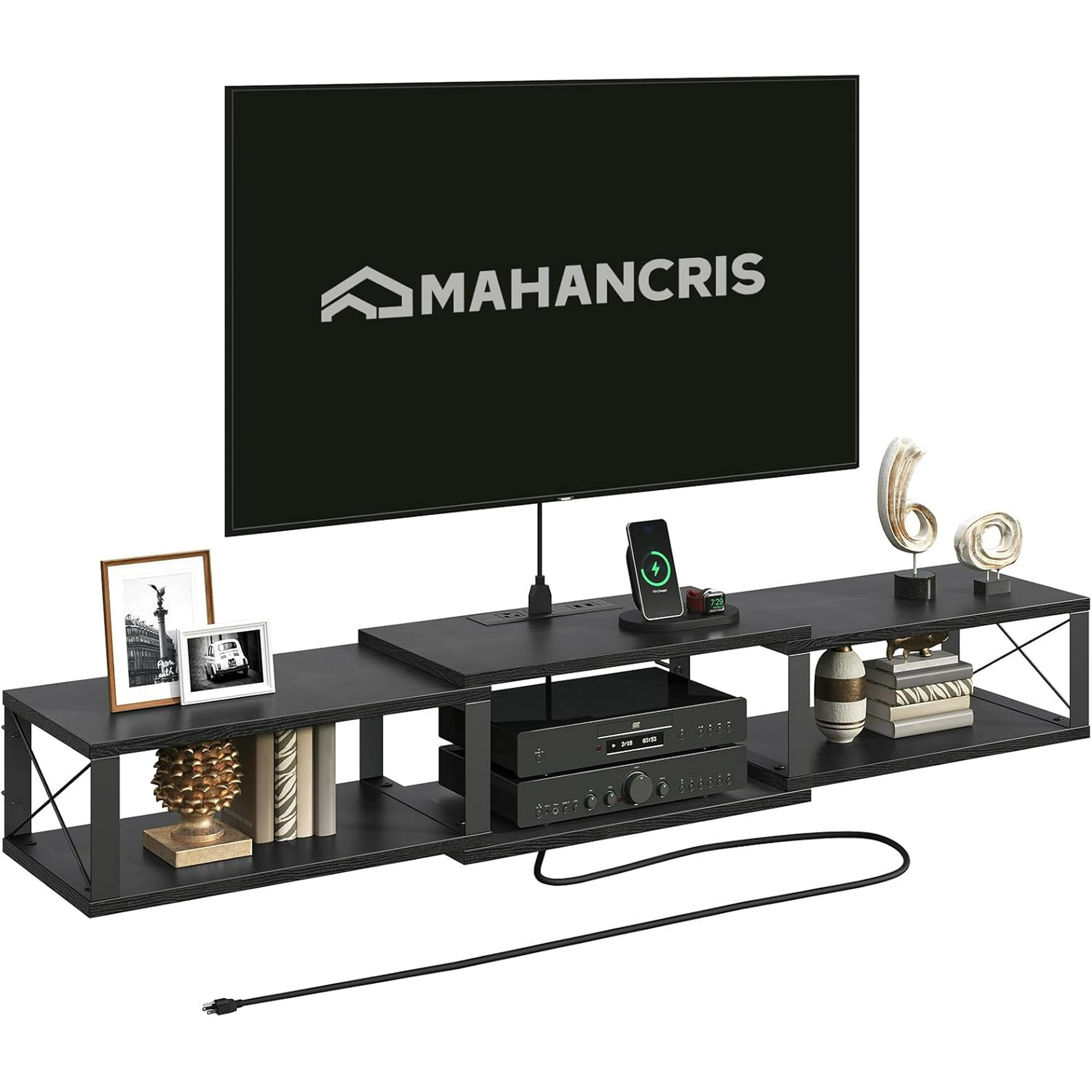 Click here for Nobrand Floating Tv Stand With Power Outlet Wallmo... prices