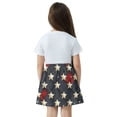 3d Red Blue Plaids Stars Girls' Skirts A-Line Skirts with Under Dress ...