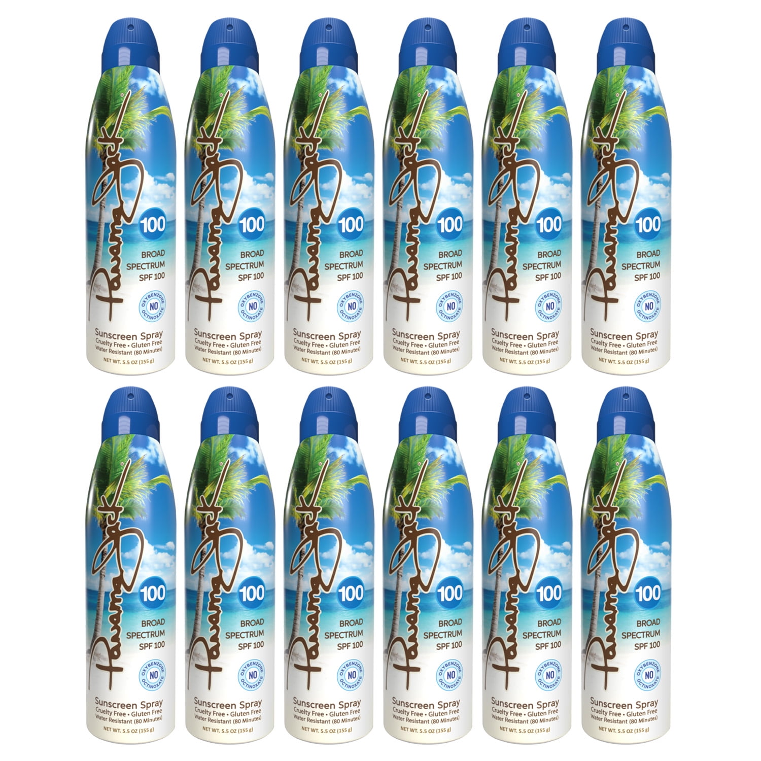 Panama Jack Continuous Spray Sunscreen - SPF 100, Broad Spectrum UVA ...