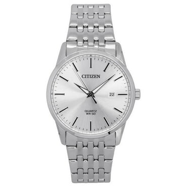 Citizen Quartz Men's Watch BI5000-87L with Blue Dial, Luminous Silver ...