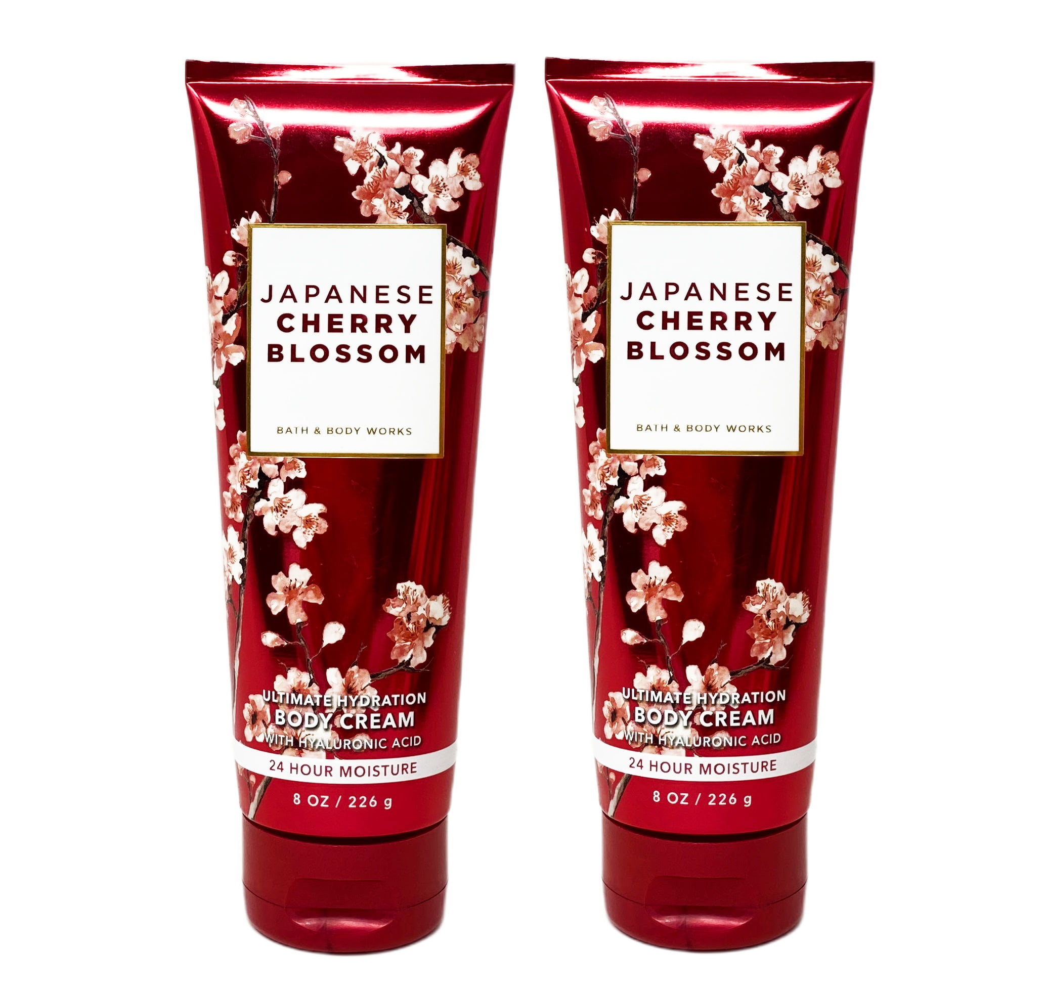 Bath and Body Works Japanese Cherry Blossom Ultra Shea Body Cream Duo Gift Set - Full Size ...