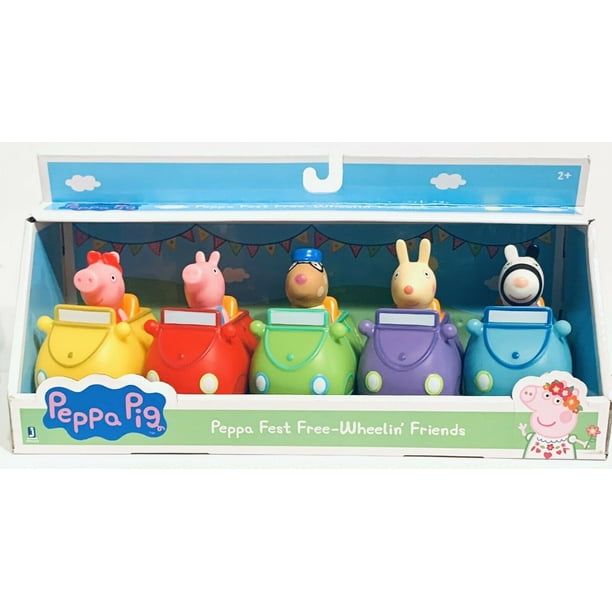 Peppa Fest Free-Wheeling Friends Peppa Pig 5 Cars Gift Set - Walmart.com