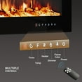 Studyset 90 Inch Wall Mounted Electric Fireplace, Touch Screen Heater ...