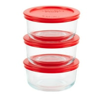 Pyrex Simply Store Glass Storage Container Set with Lids, 14 Piece ...