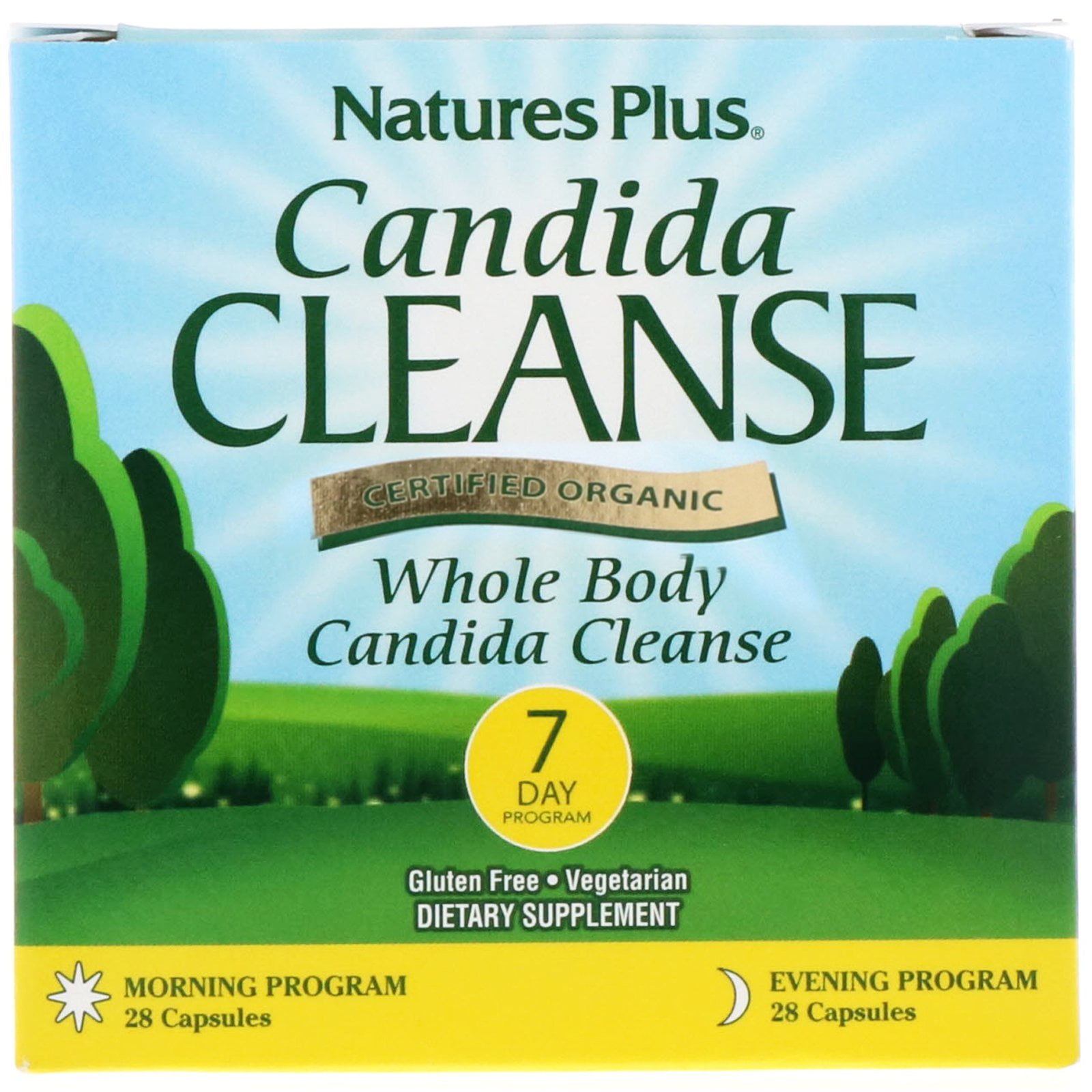 Nature's Plus Candida Cleanse, 7 Day Program, 2 Bottles, 28 Capsules ...