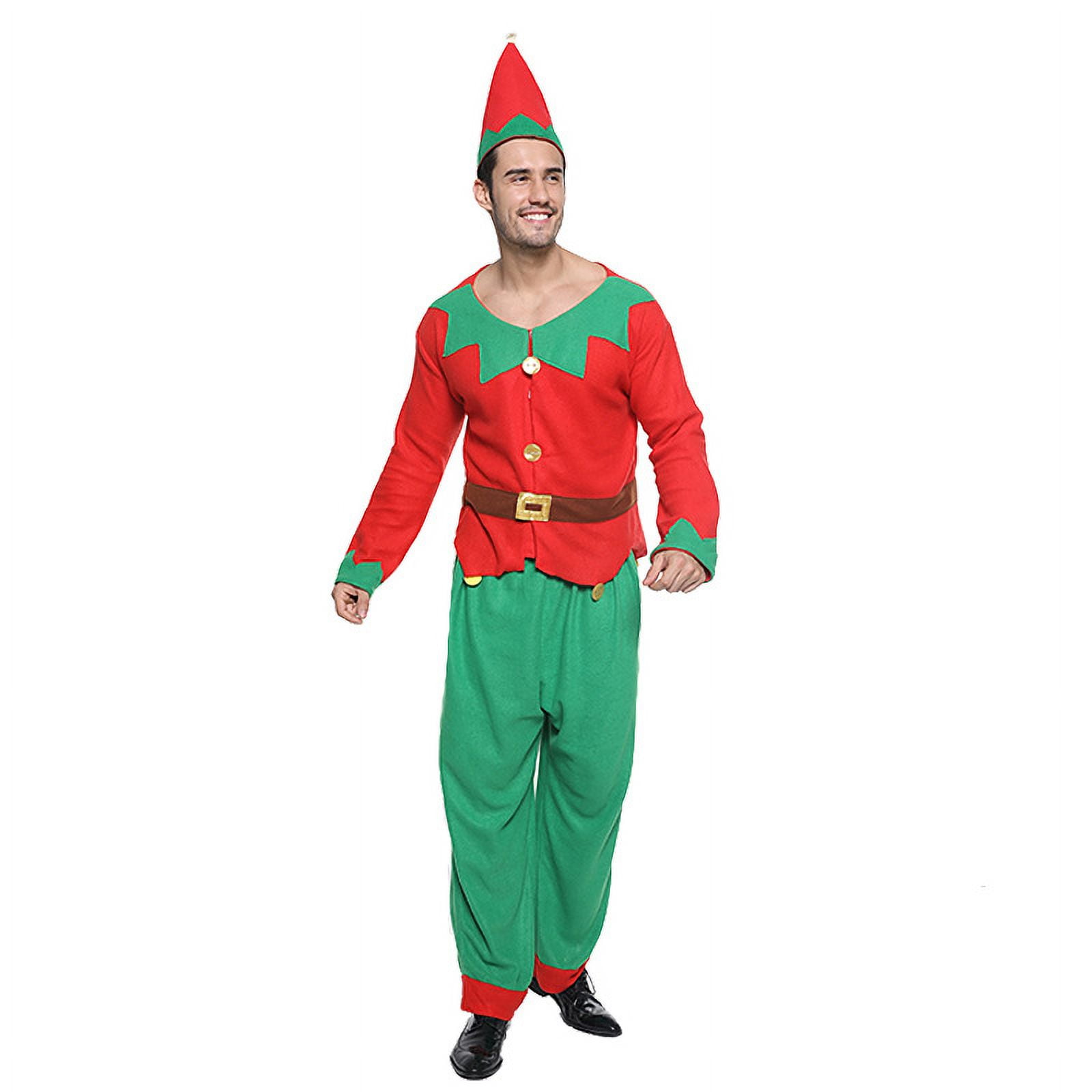 Disfraz De Elfo Navideño, L, Disfraz De Fiesta De Ambiente Familiar ...