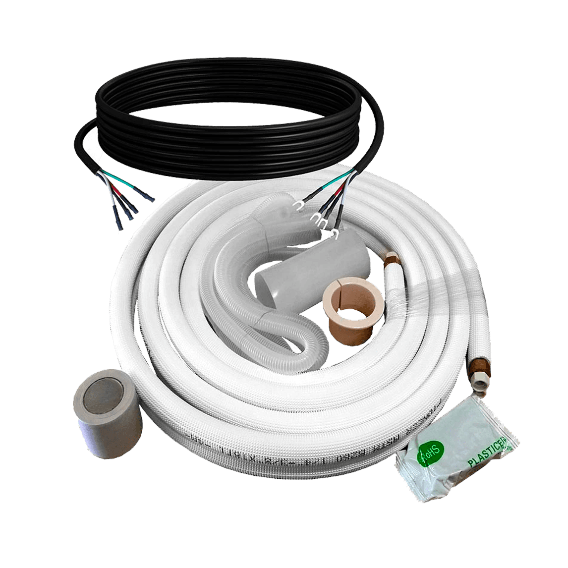 Pioneer Copper Ductless Mini Split Air Conditioner Line Connection ...