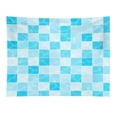Chilfamy Blue Pool Tile Water Polyester Wall Tapestry Anti Wrinkle Art ...