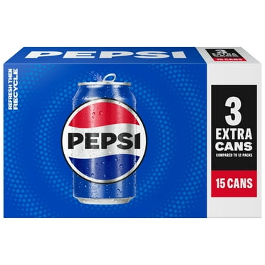 Pepsi Soda Pop, 16.9 fl oz, 6 Pack - Walmart.com
