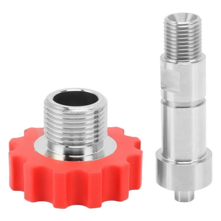 CO2 Inflation Bottle Connector, Soda Water Inflation Connector Red Gear ...