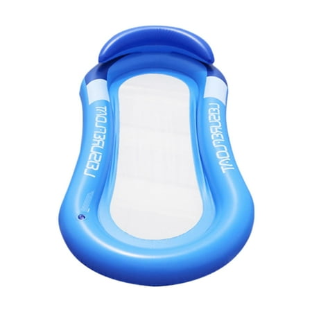 Inflatable Bed Lilo, Water Hammock Swimming Floater Blue | Walmart Canada