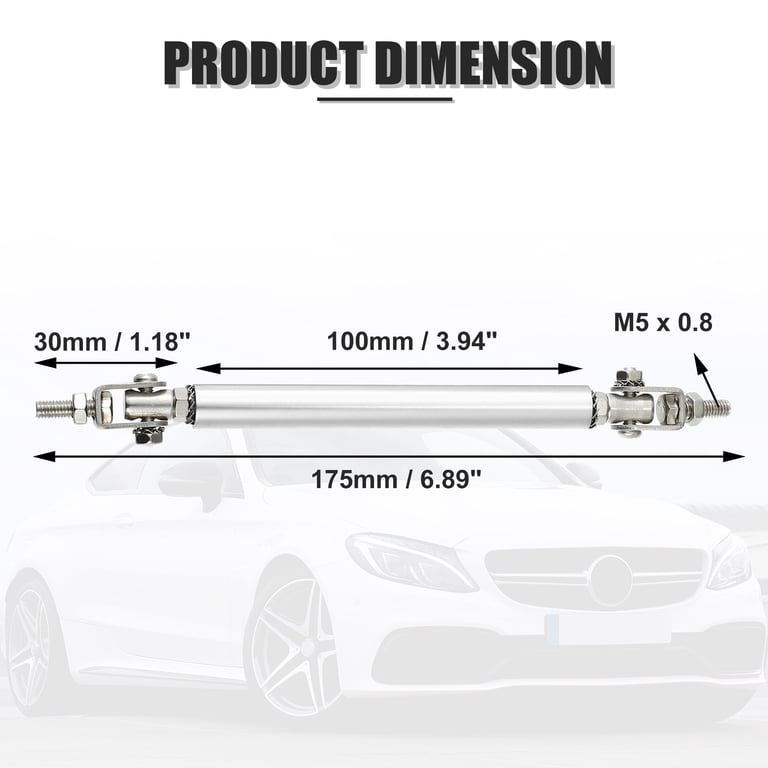 Adjustable Strut Bars Bumper Splitter Support Rods - 100mm Adjustable ...