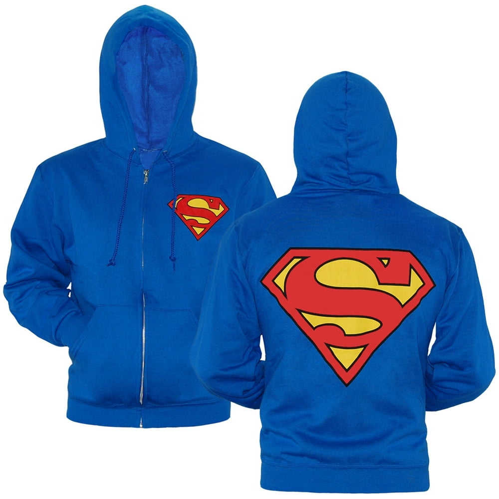 DC Comics - Superman Symbol Zip-Up Hoodie - Walmart.com - Walmart.com