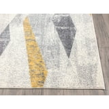 Abani Laguna Collection Multi Diamond 6' x 9' Yellow Abstract Area Rug ...