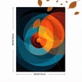 Abstract Geometric Fish Canvas Wall Art Painting for Living Room ...