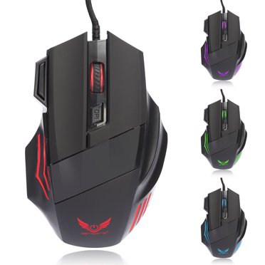RGB Wired Gaming Mouse ,2400DPI 4 Levels Adjustable Lightweight ...