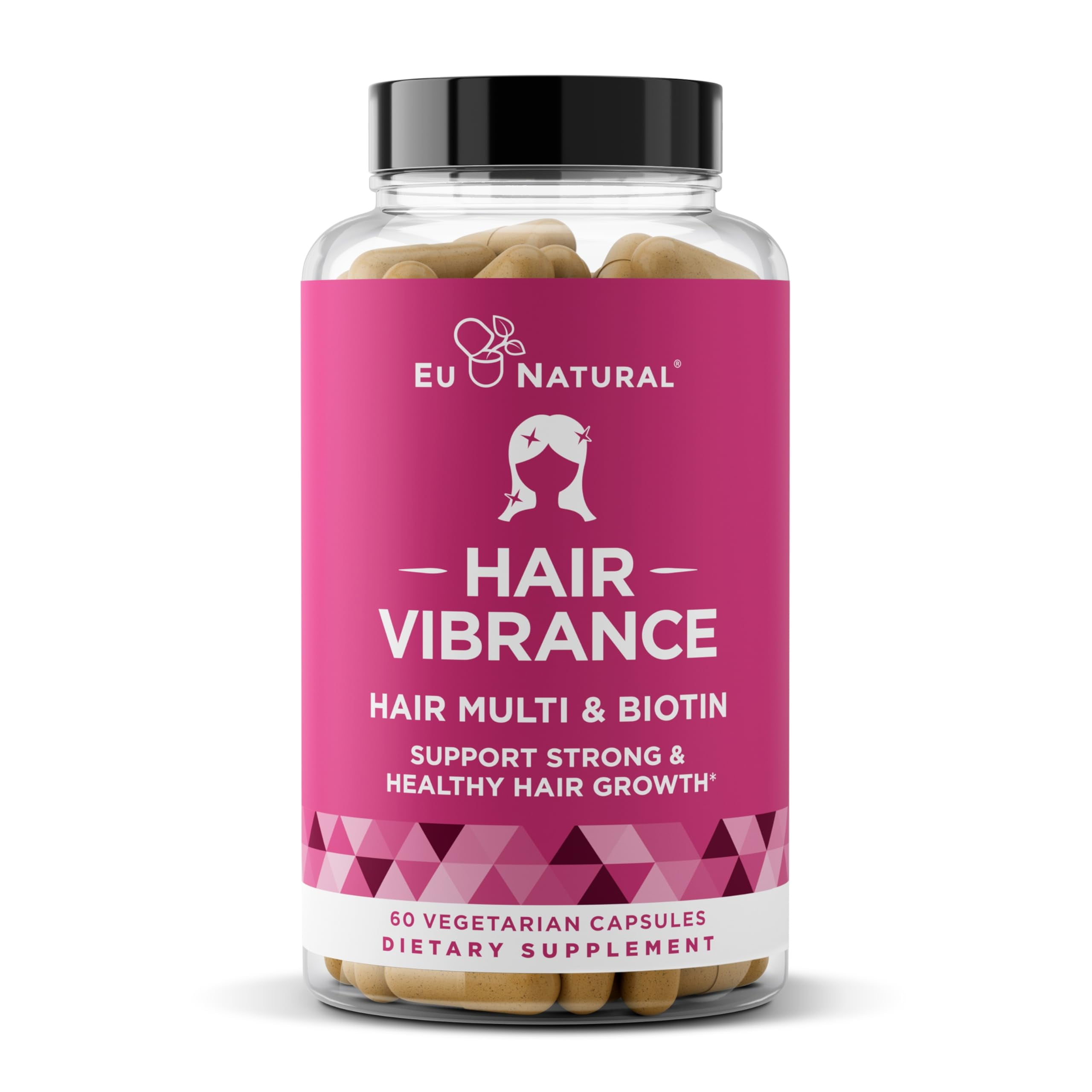 Vitaminas para el crecimiento del cabello Eu Natural Vibrance Women 60 ...