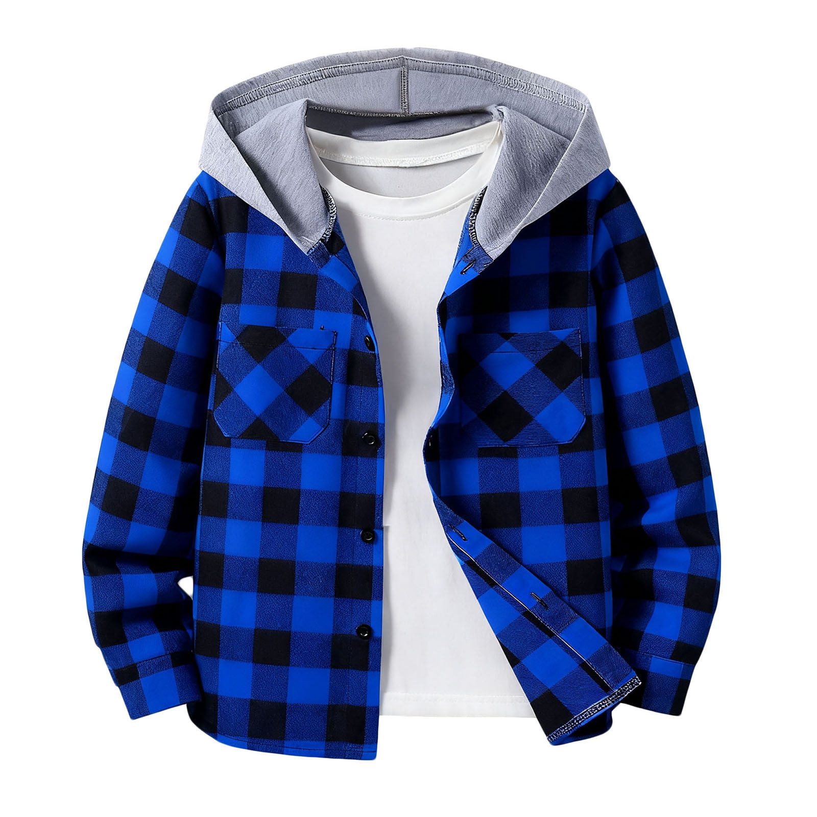 Click here for Lenpel Boys Plaid Shackets Children Lightweight Lo... prices