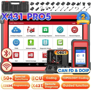 LAUNCH X431 PAD VII Elite Car Diagnostic Scan Tool J2534 Programming ECU Coding 60+ Services ...