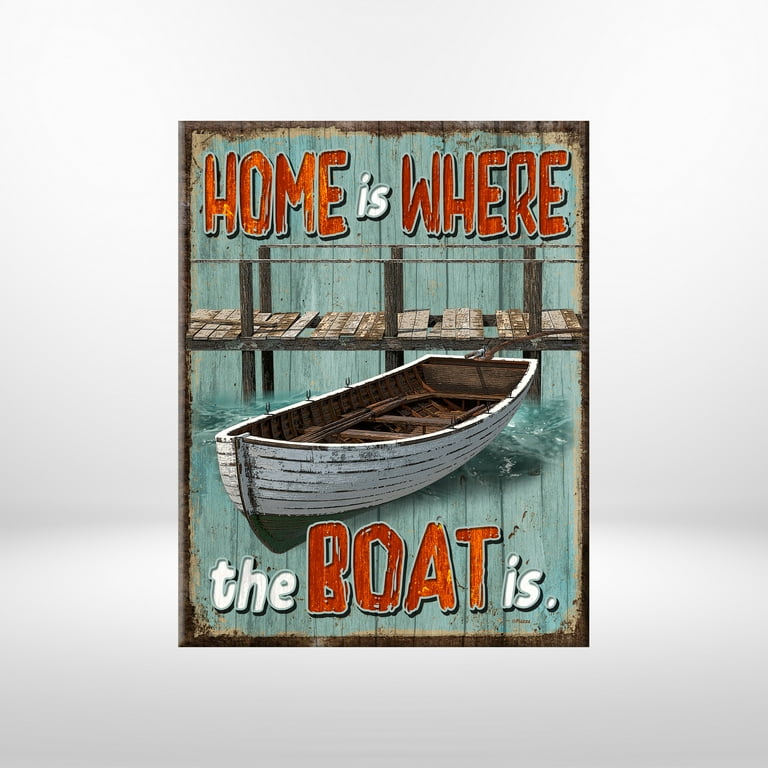 Vintage Signs Wood Boat