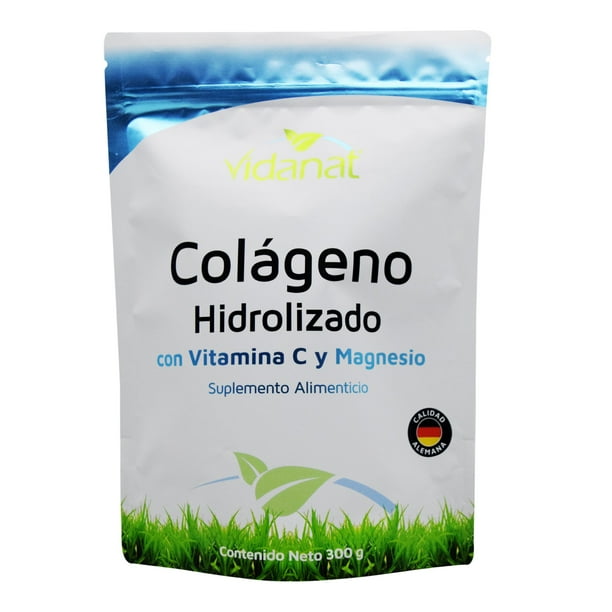 COLAGENO HIDROLIZADO PURO CON VITAMINA C Y MAGNESIO 300 G VIDANAT/VITAMINAS - | Bodega Aurrera ...