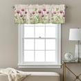 St. Patrick's Day Valances for Windows, Shamrock Purple Flower Valance ...