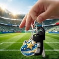 8 Pcs Soccer Keychain 2 Inch for Fans Collectibles, 2026 Tournament ...