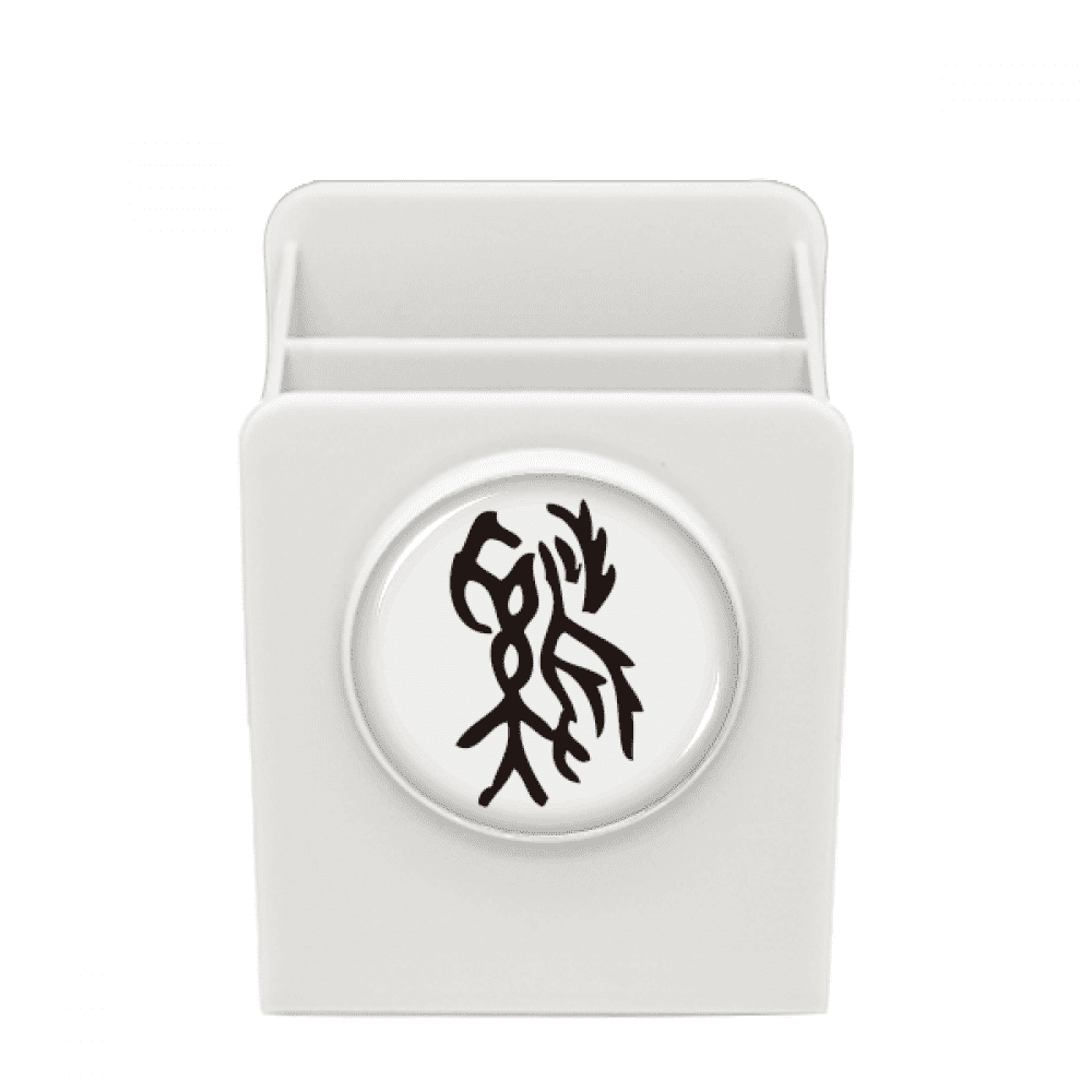 bs inscriptions chinese zodiac rooster desk pencil holder cup pen ...