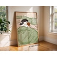 Affixzi Red Dachshund Art Print, Cozy Bedtime Cuddle Brown Wiener Dog ...