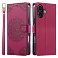 Leather Case For Apple iPhone 17 6.3",Embossed Totem Wallet With Card ...