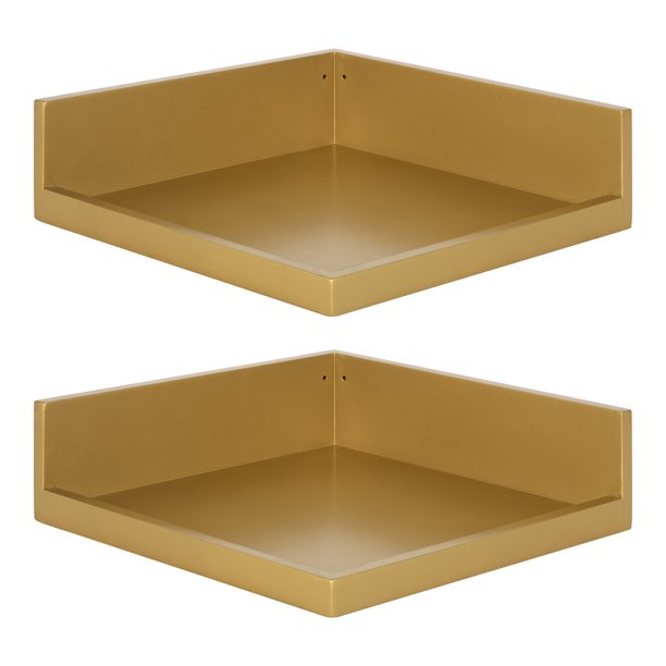 Kate And Laurel Medium Density Fiberboard Floating Shelves, 2-Pieces ...