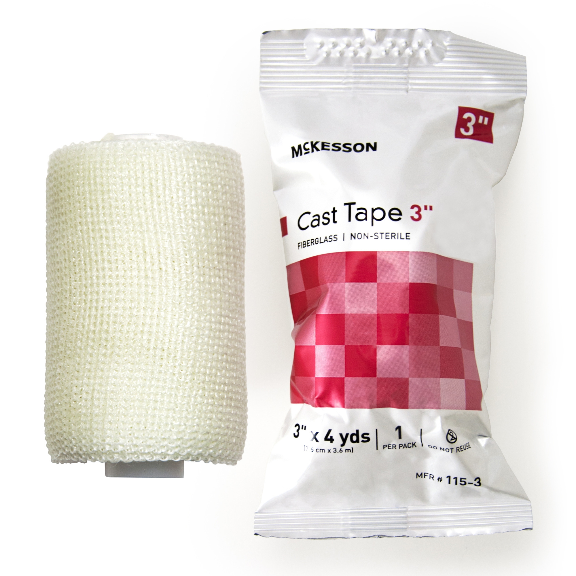 McKesson Cast Tape, Water-Activated Resin Casting Tape - White, 3 in x ...