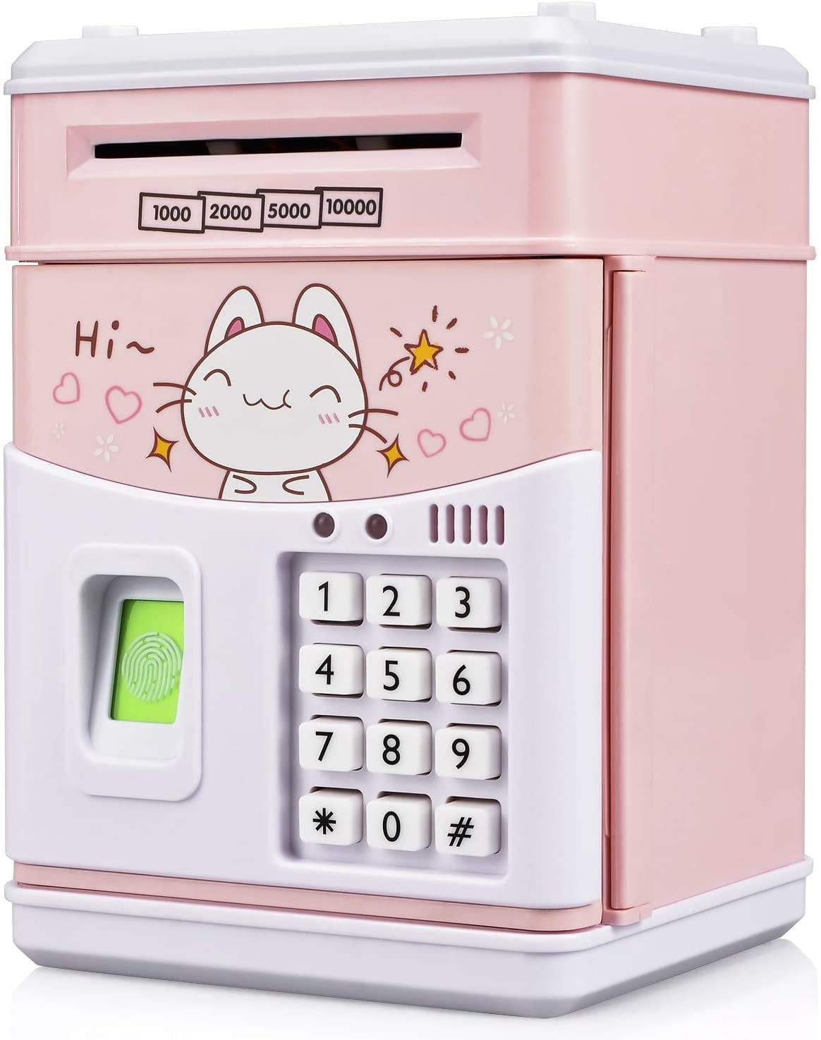 XGeek Electronic Piggy Bank for Kids Cash Coin Cartoon ATM Money Saver ...