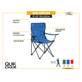 Quik Chair Folding Quad Camp Chair - Walmart.com