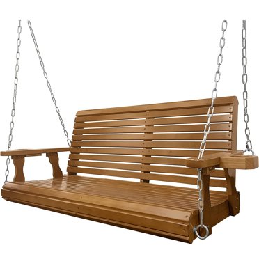 Jack Post Jennings Heavy Duty 5' Outdoor Porch Swing with Chains ...