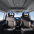 Cartoon Car Headrest Covers with Playful Eyes, Breathable Polyester ...