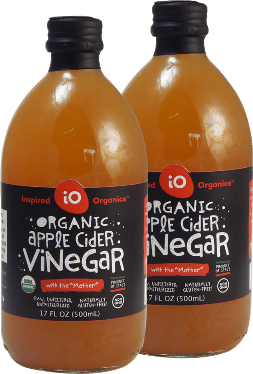 Inspired Organics Raw, Unfiltered Organic Apple Cider Vinegar with ...