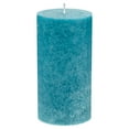 Mainstays Unscented Mottled Pillar Candle Teal 3x6 Inch Decorative ...