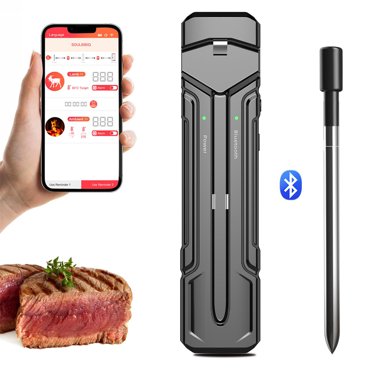 Smart Wireless Meat Thermometer with Ultra-Thin Probes, 500Ft Remote ...